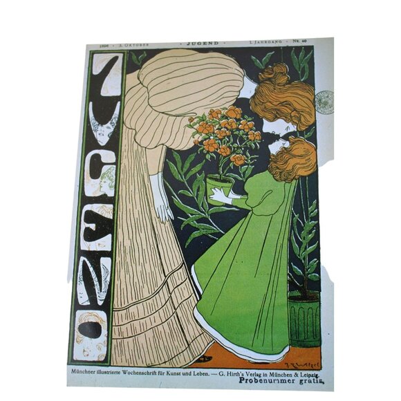 Art | Jugend October 1896 Germany Magazine Cover Print Vintage 91726 ...